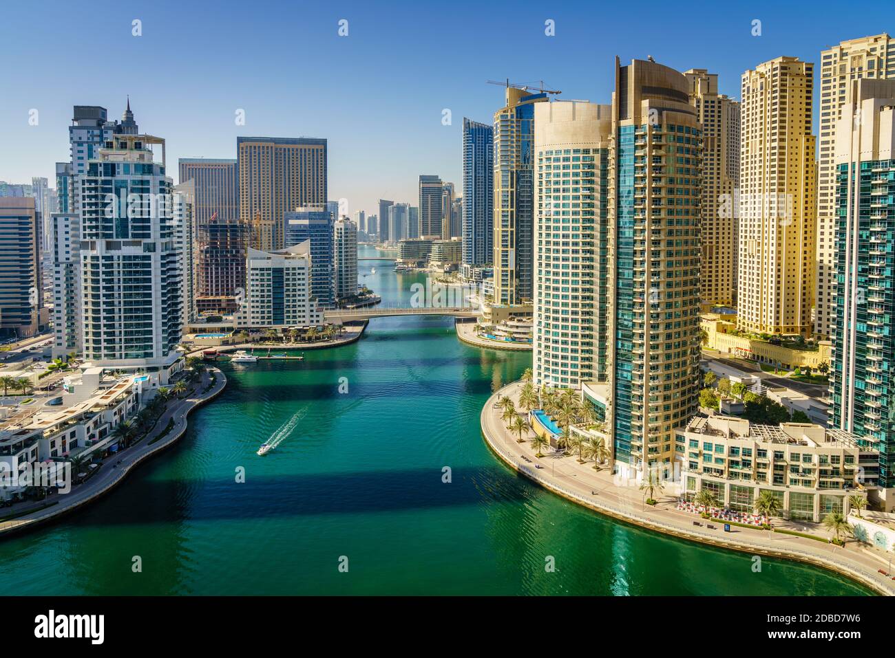 Scenic daylight view of Dubai Marina in UAE Stock Photo - Alamy