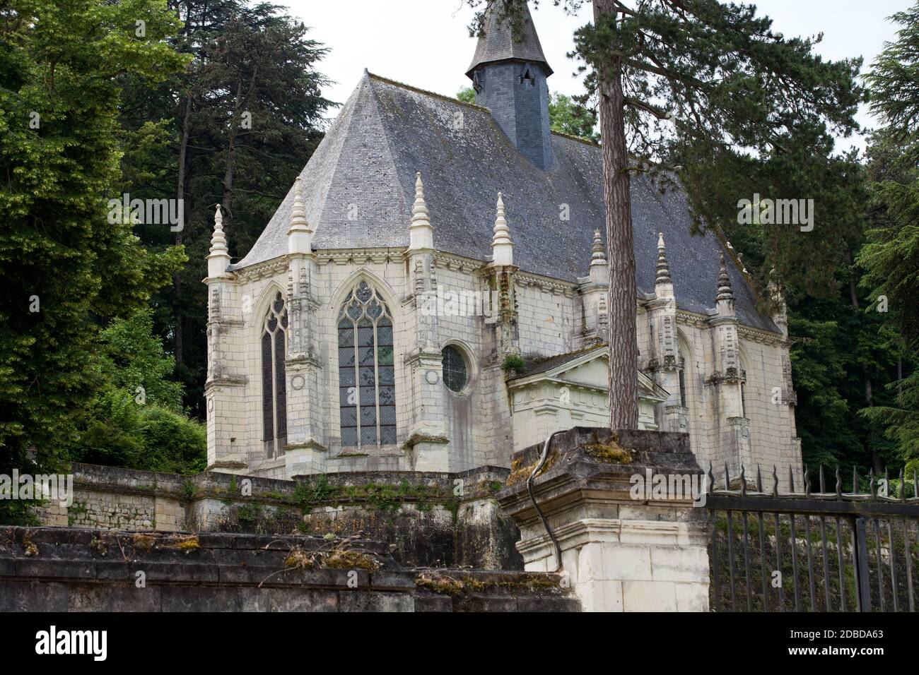 Rigny-Usse - Chapel of castle . Loire Valley, France Stock Photo - Alamy