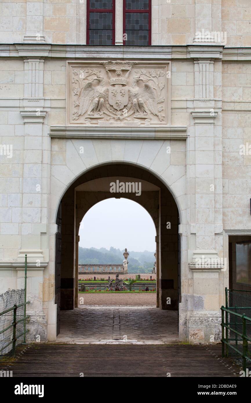 Valencay castle in the valley of Loire, France Stock Photo - Alamy