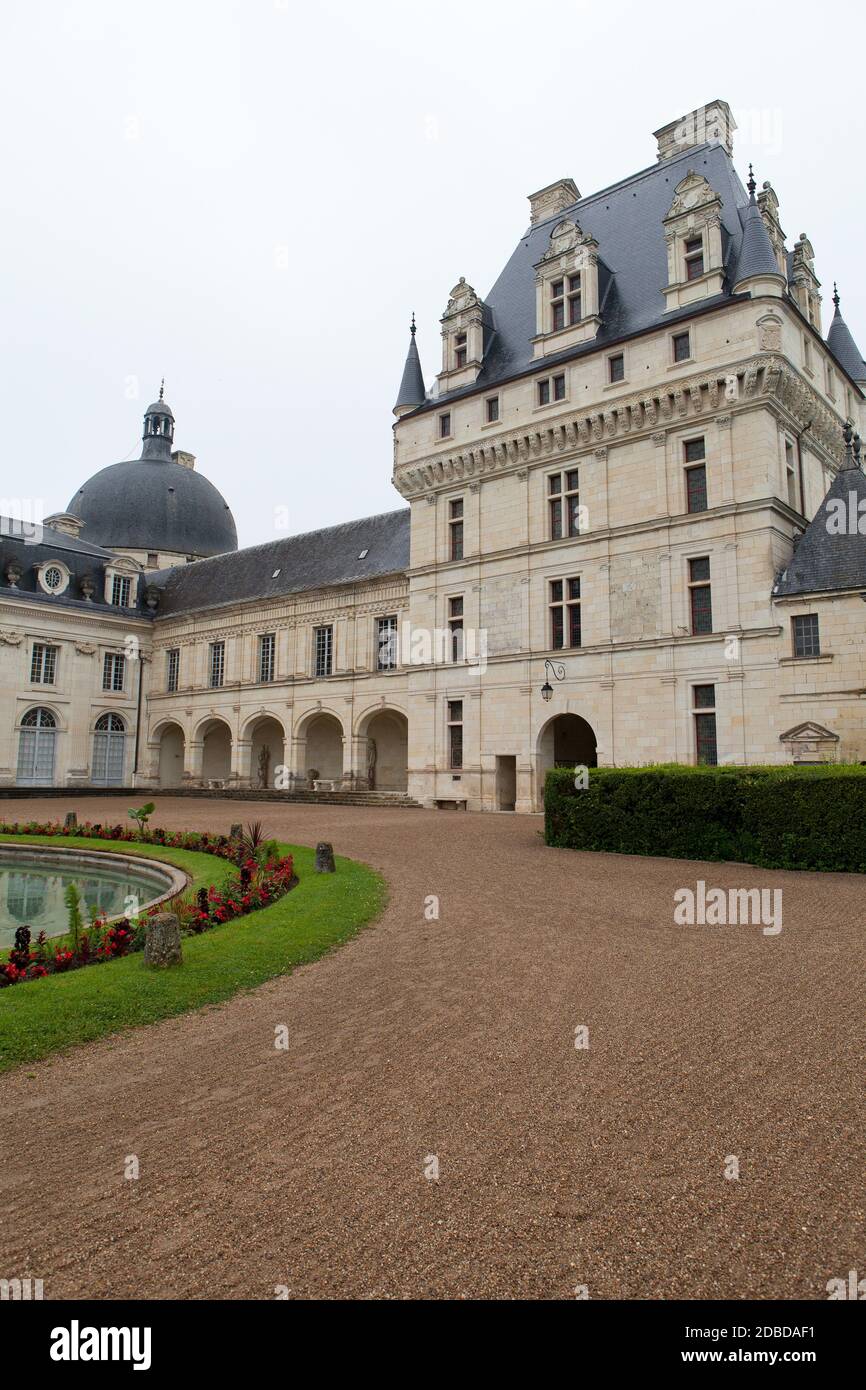 Valencay castle in the valley of Loire, France Stock Photo - Alamy