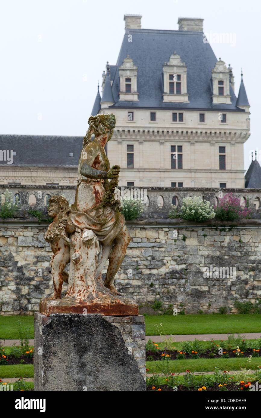 Valencay castle in the valley of Loire, France Stock Photo - Alamy