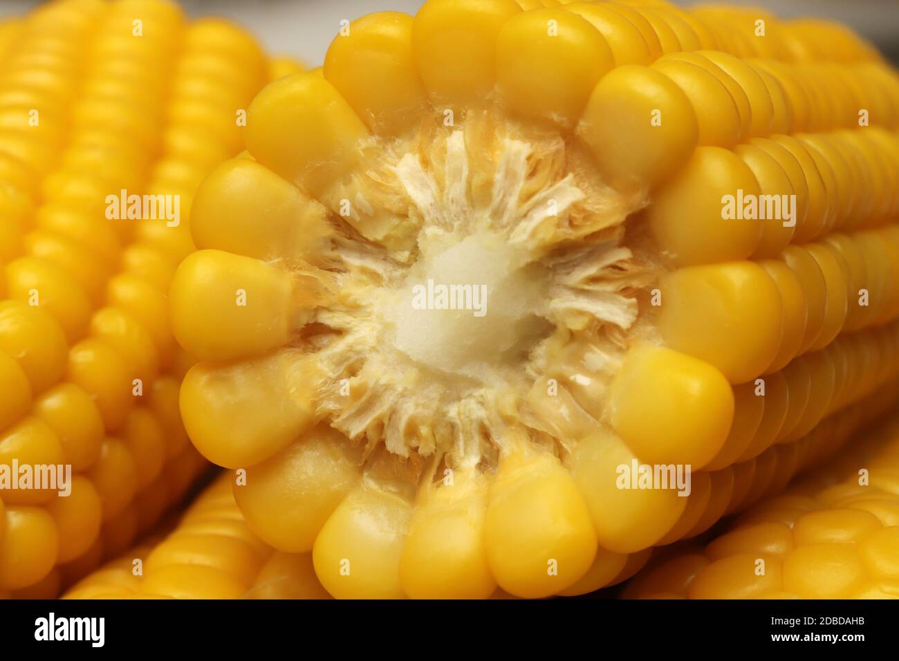 Cooked corn, healthy vegan snack Stock Photo - Alamy