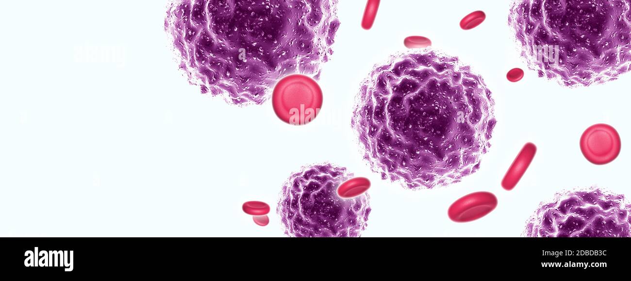 Microscopic view of influenza virus cells. 3D medical illustration ...
