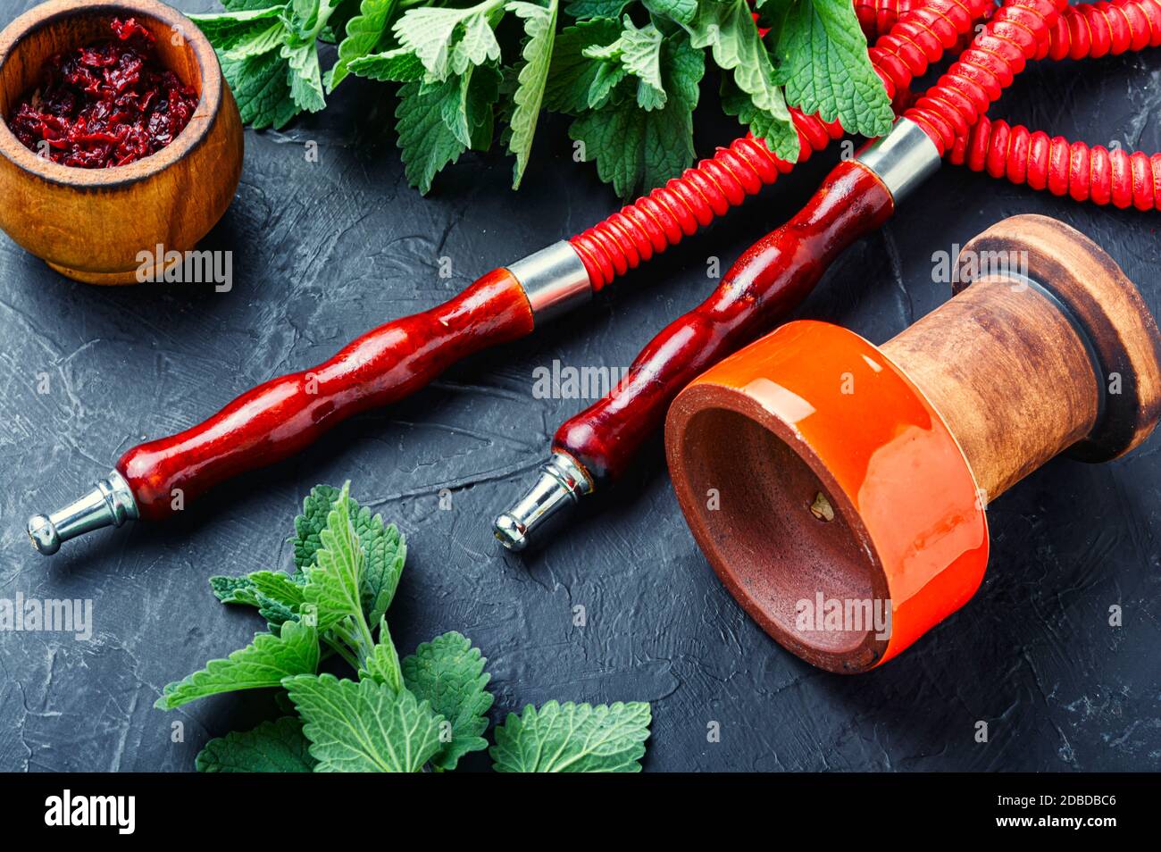 Asian smoking shisha with tobacco with mint flavor.Turkish tobacco ...