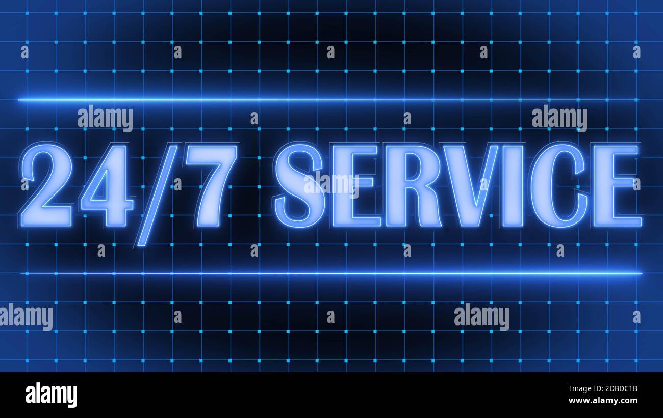 247 neon hi-res stock photography and images - Alamy