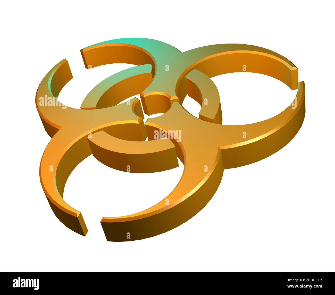 Biohazard icon 3D Stock Photo - Alamy