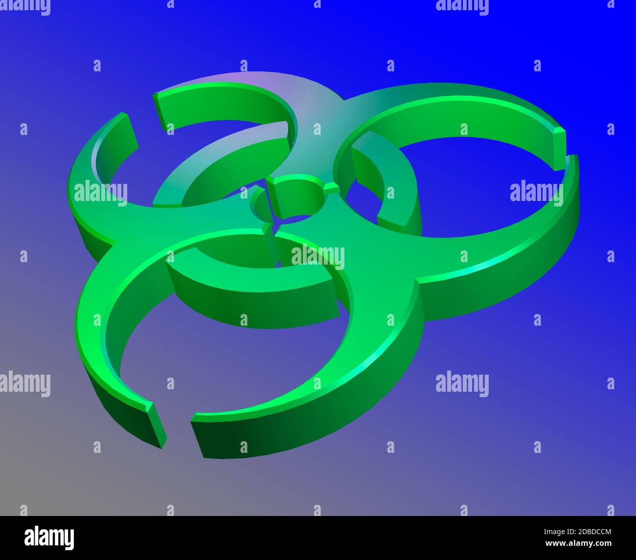 Biohazard icon 3D Stock Photo - Alamy