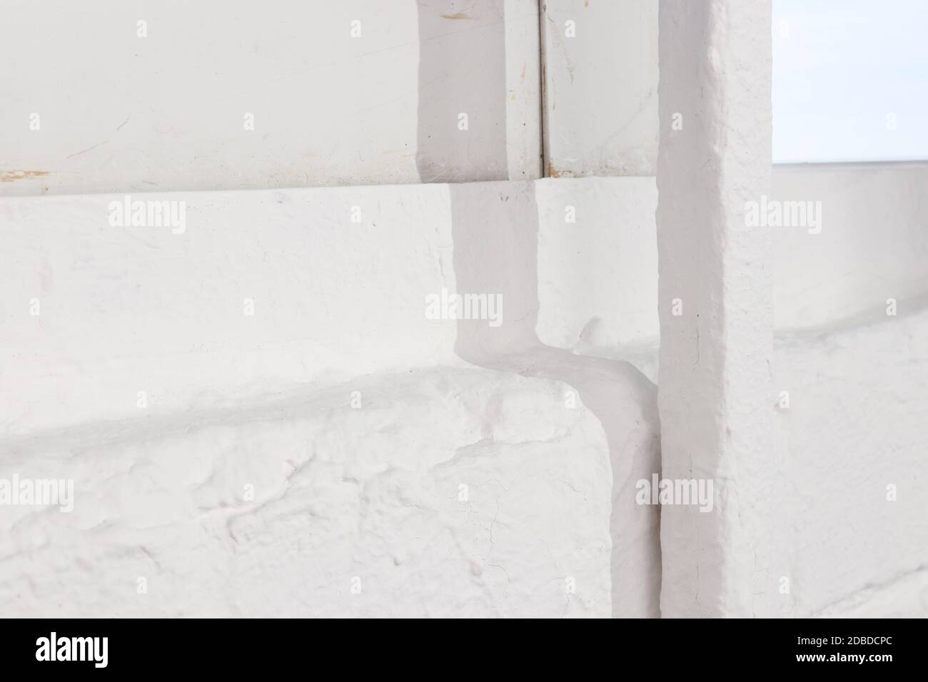 White painted balcony background Stock Photo - Alamy