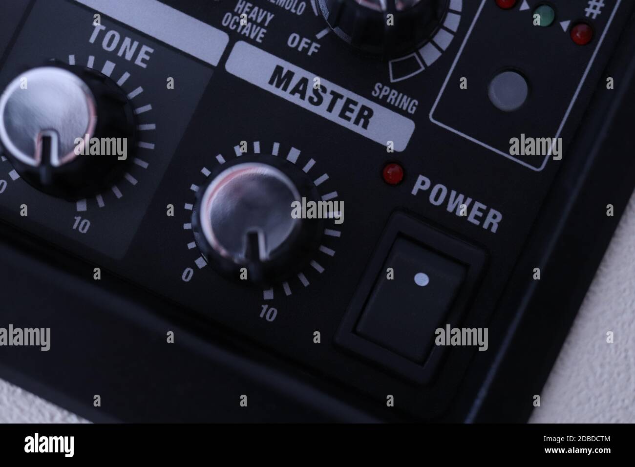 Musician lifestyle instrument backdrop. Music instruments control knob ...