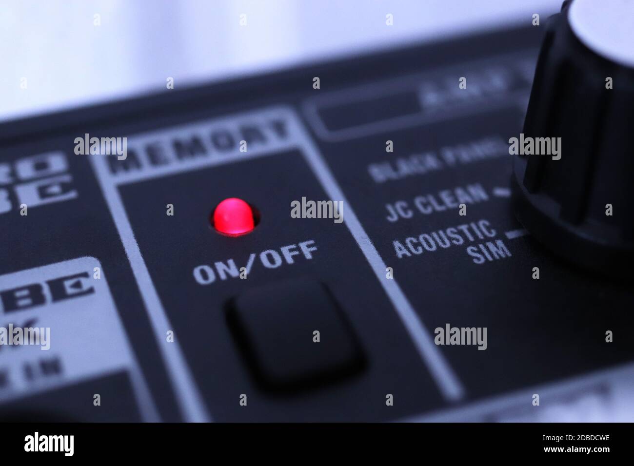 Memory button with light indicator. Musician lifestyle instrument ...