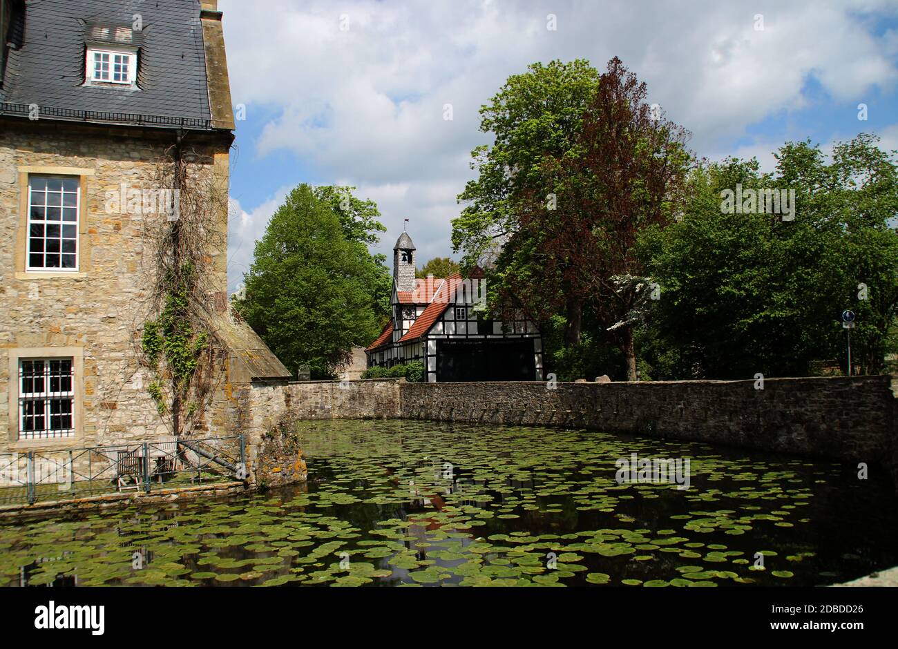An old castle with a terrace Stock Photo - Alamy
