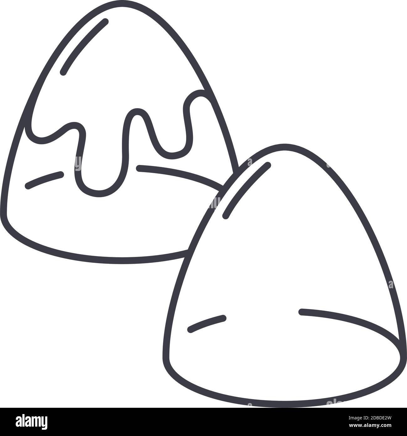 Jelly icon, linear isolated illustration, thin line vector, web design ...