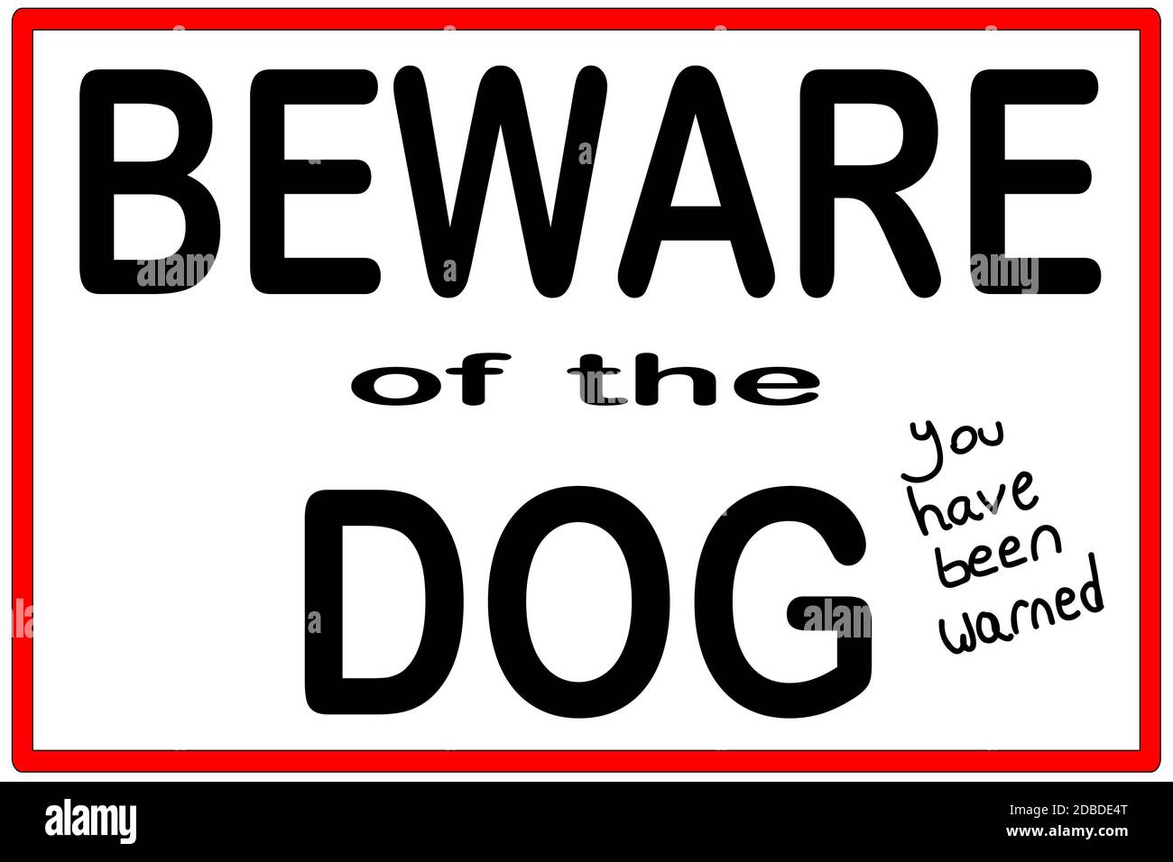 Beware dog vector hi-res stock photography and images - Alamy