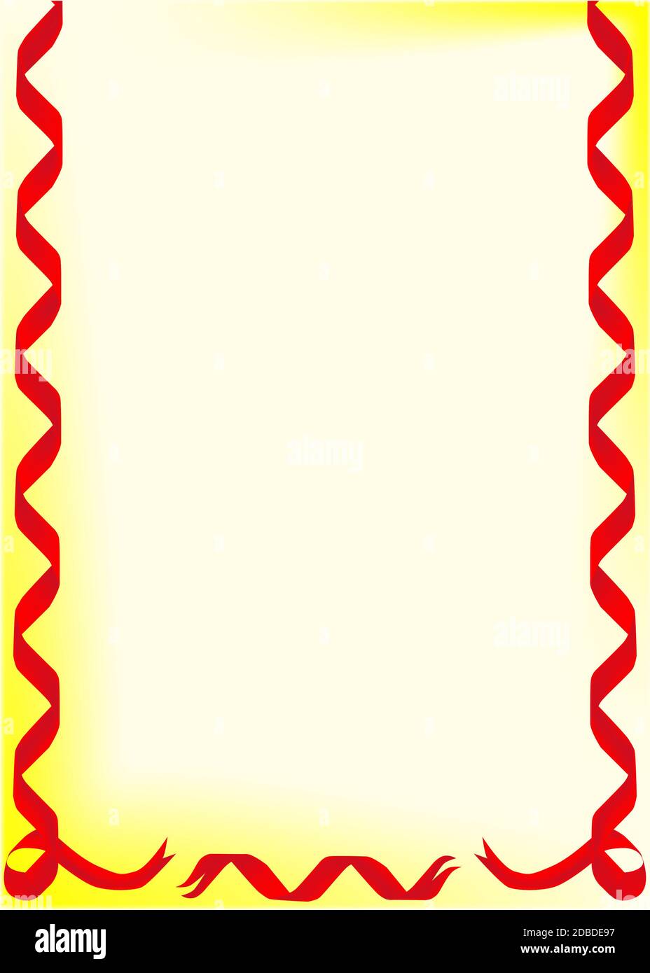 Red Ribbon Page Border