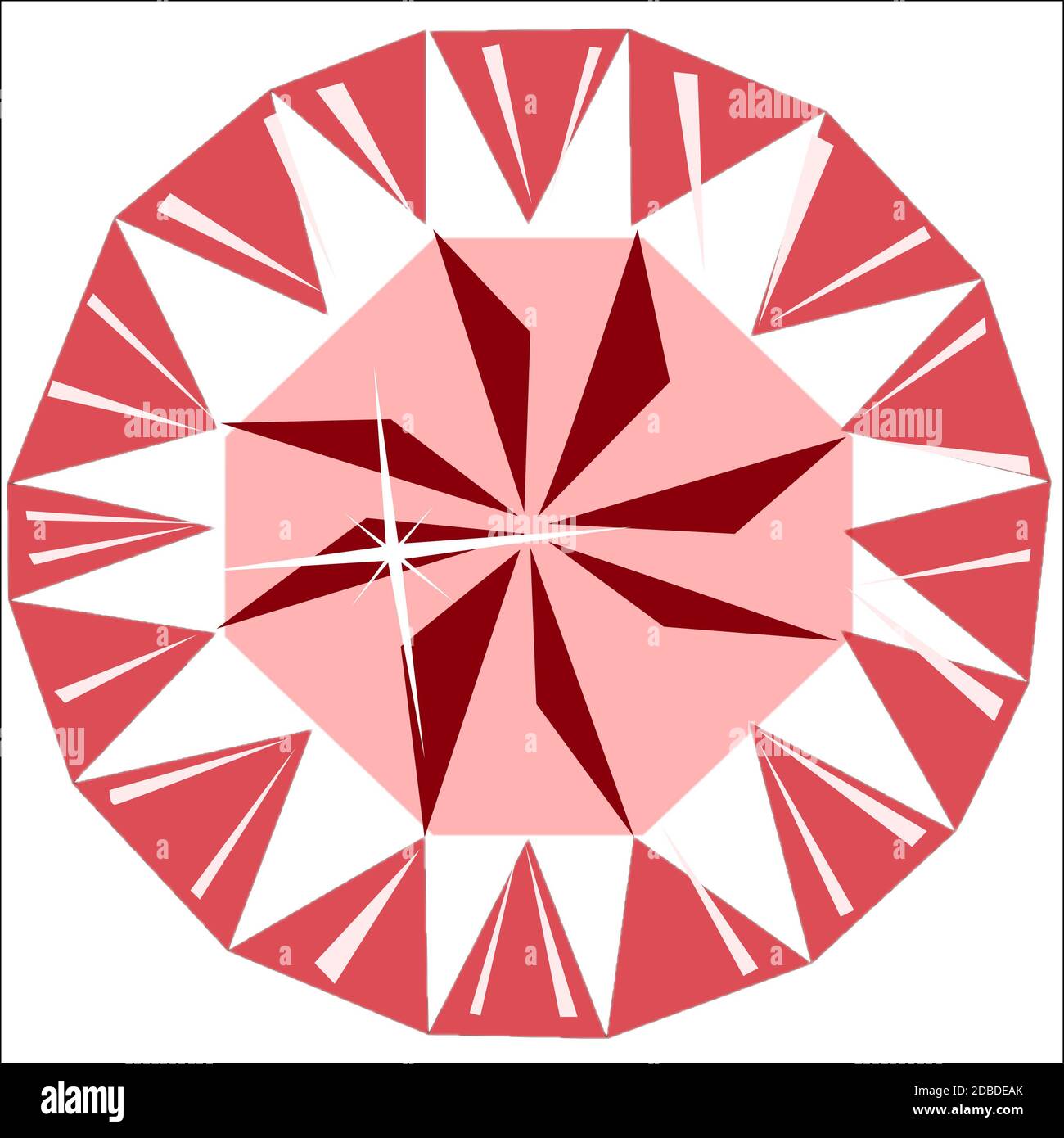 A bright ruby with sparkles and reflection Stock Photo - Alamy