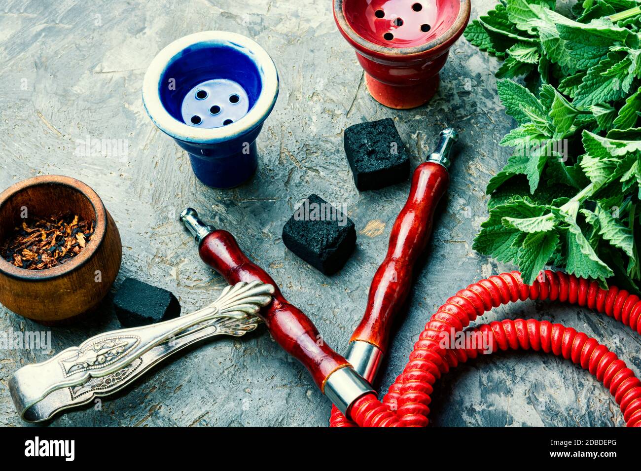 Oriental smoking shisha with tobacco with mint flavor.Turkish tobacco ...
