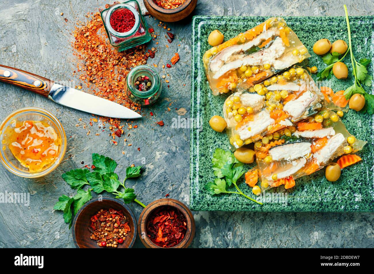 Jellied seafood hi-res stock photography and images - Alamy