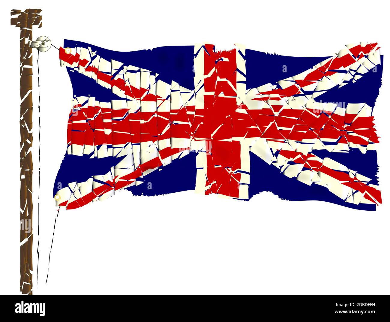 The British Union Jack Flag Grunge Effect Stock Photo - Alamy