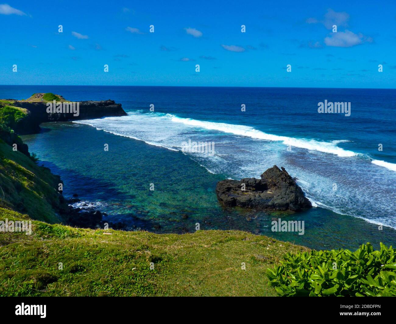 Roche qui pleure, Gris Gris Beach in Mauritius island Stock Photo - Alamy