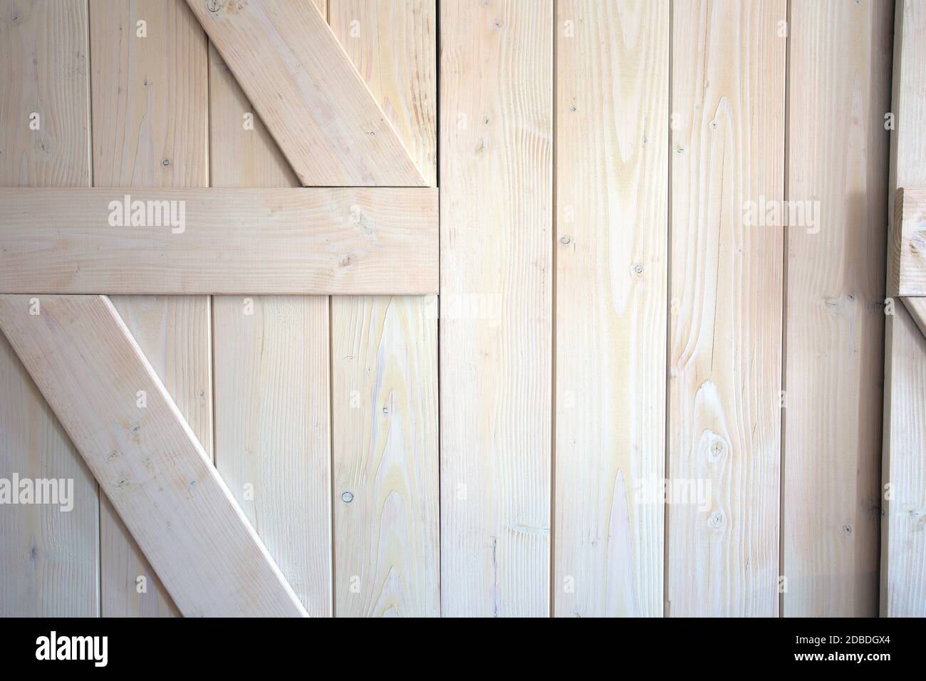 Light wood barn doors background texture modern interior close-up retro ...