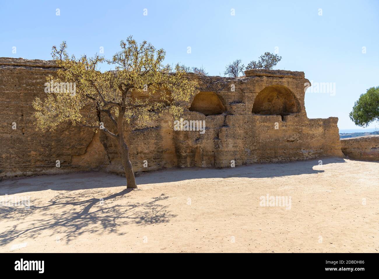 Remains of the greek fortifications of ancient Greek Akragas in the ...