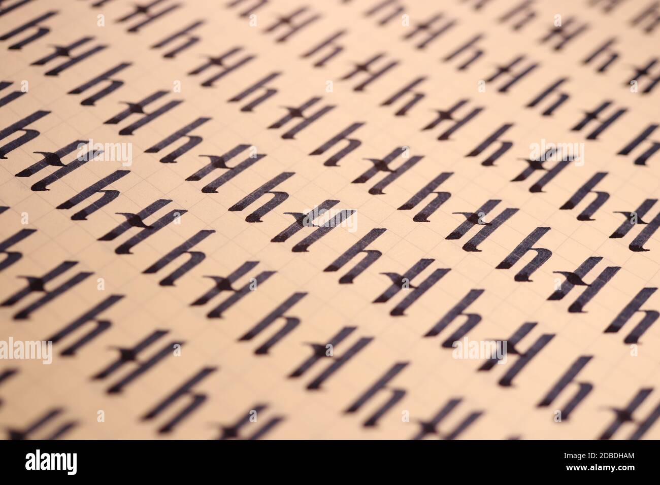 Lettering practice writing worksheet. Handwriting symbol filling ...