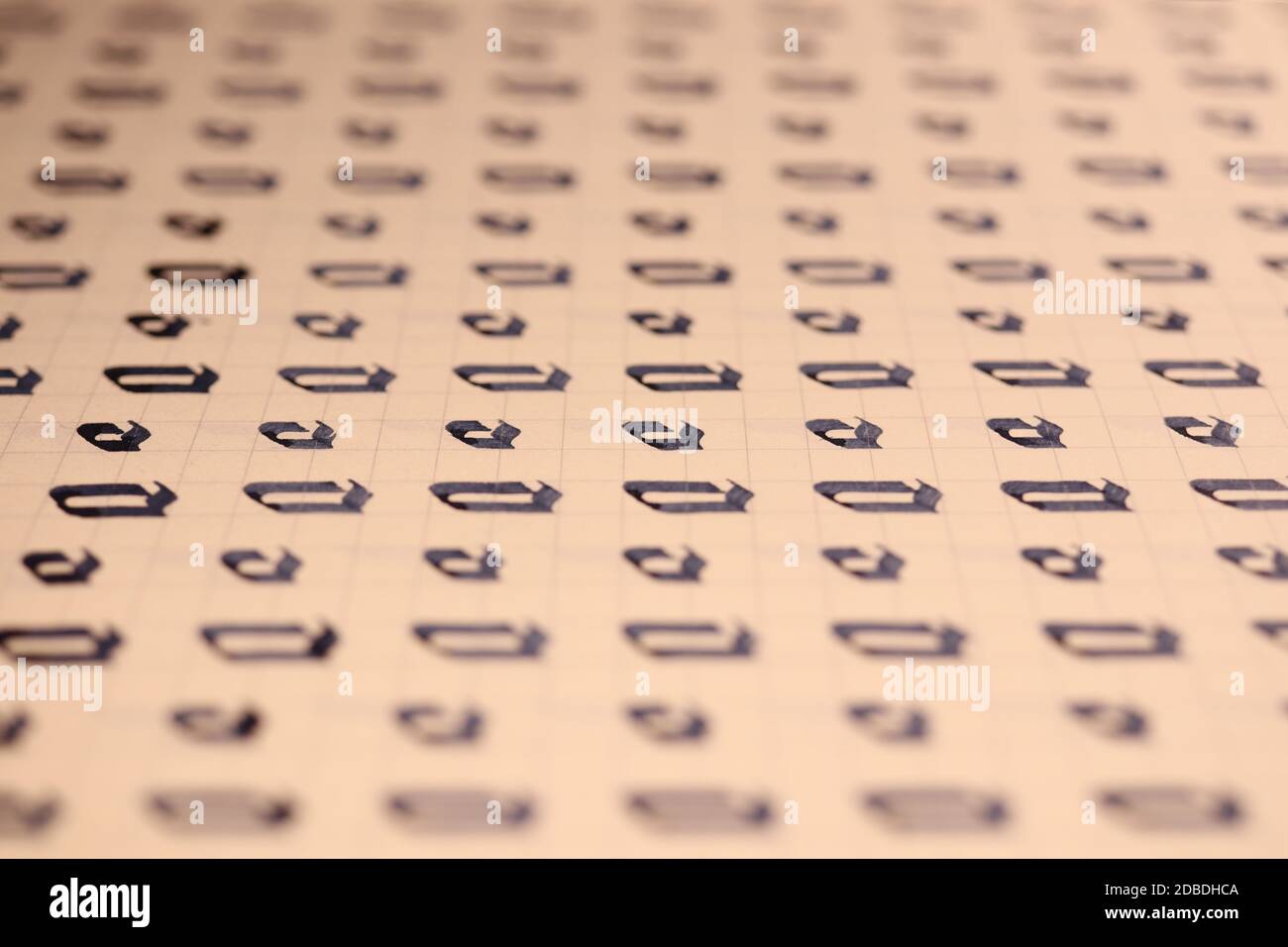 Lettering practice writing worksheet. Handwriting symbol filling ...