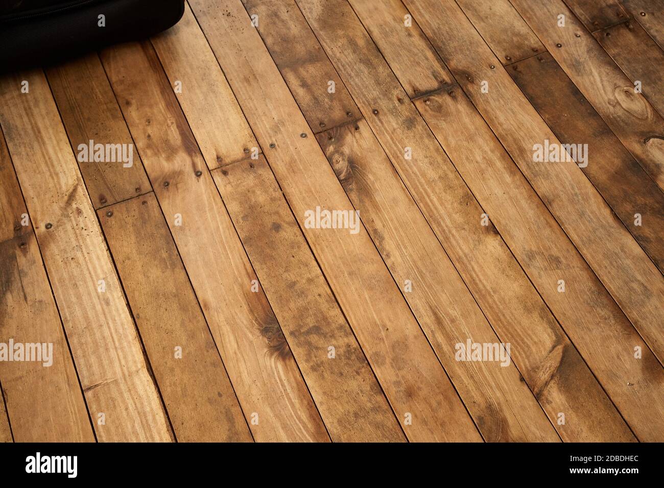 Wooden floor of an old room interior Stock Photo - Alamy