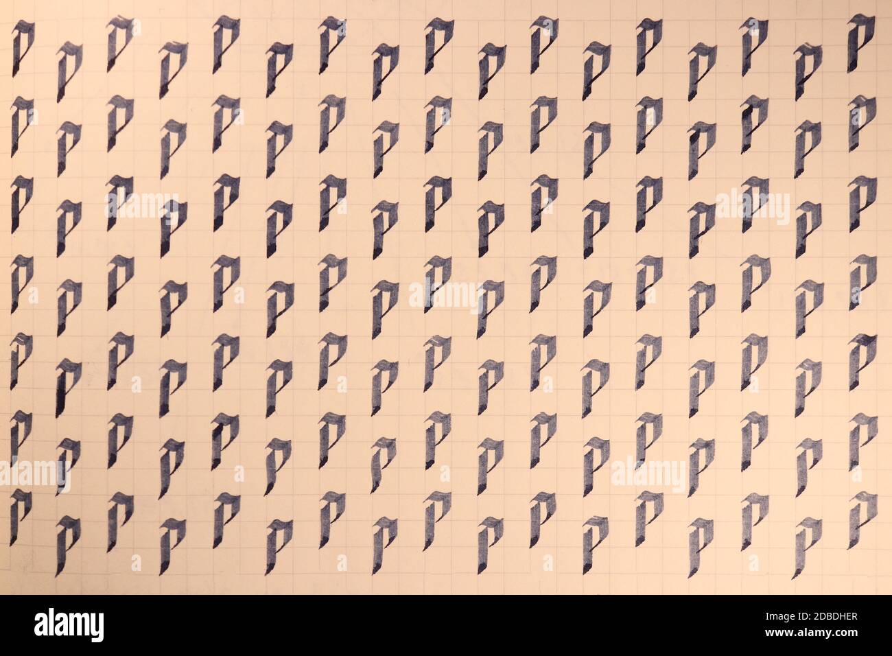 Lettering practice writing worksheet. Handwriting symbol filling ...