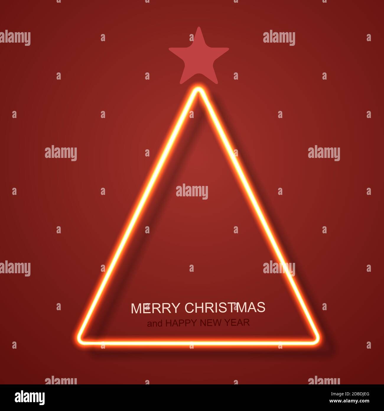 vector modern neon Christmas tree background Stock Vector Image & Art ...