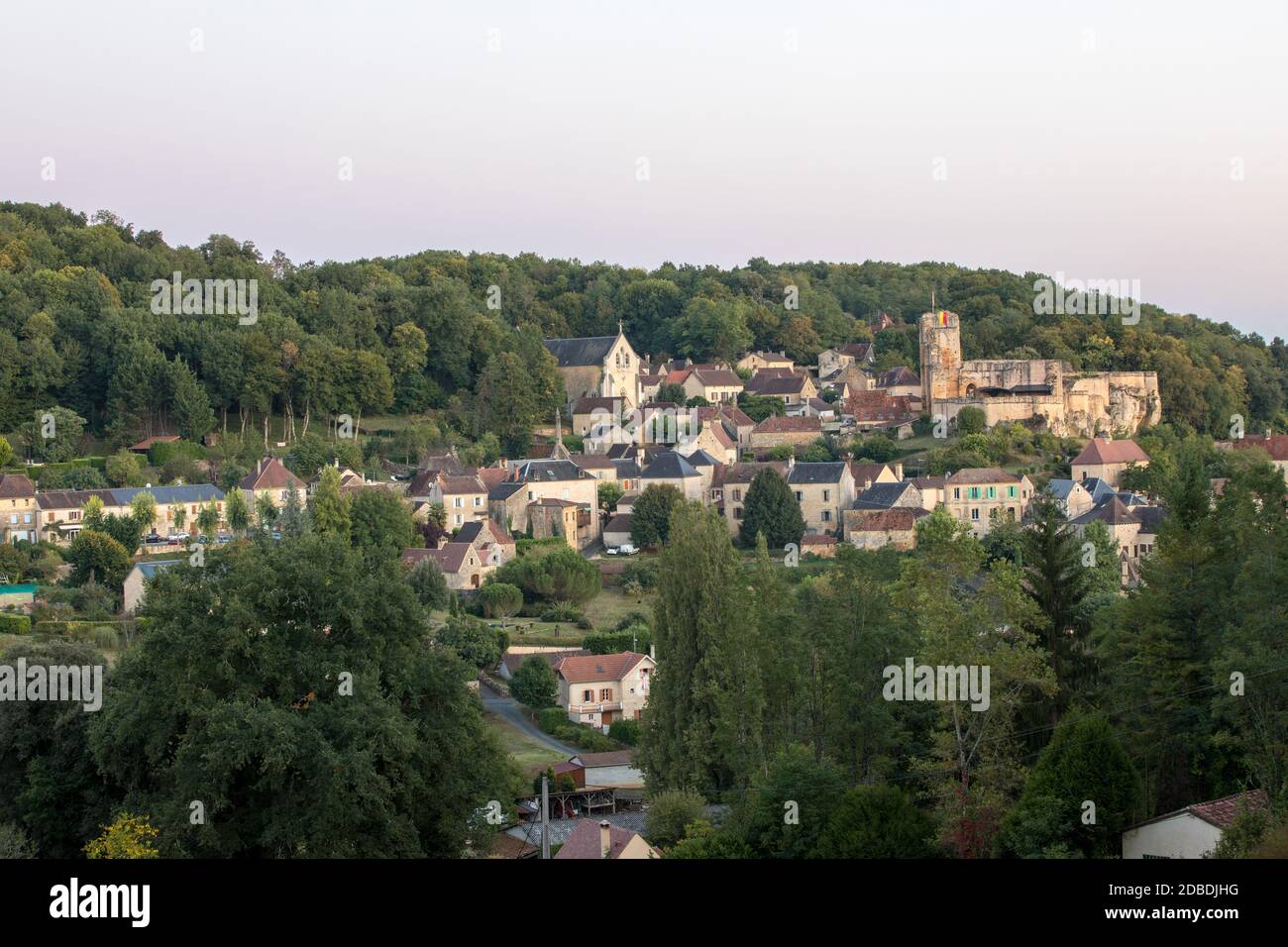 The Village of Carlux in Dordogne valley, Aquitaine, France Stock Photo ...