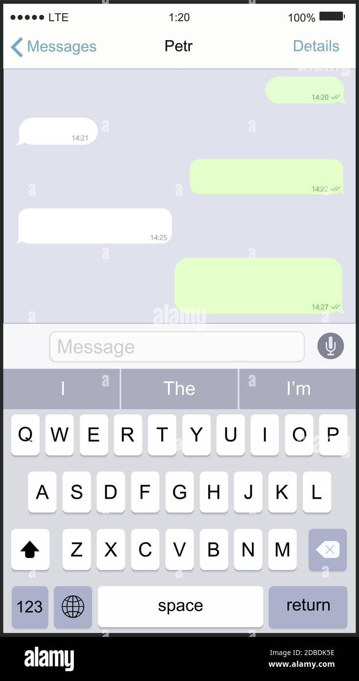 Vector modern chatting window. Social network concept design Stock ...