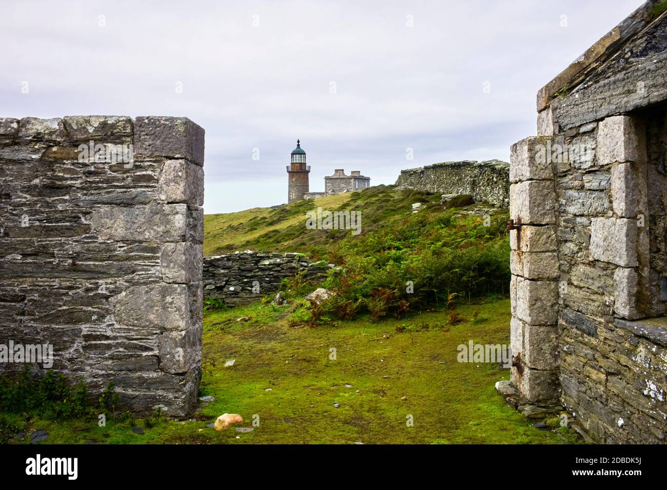 The lower of the original two lighthouses built in 1816-18 by Robert ...