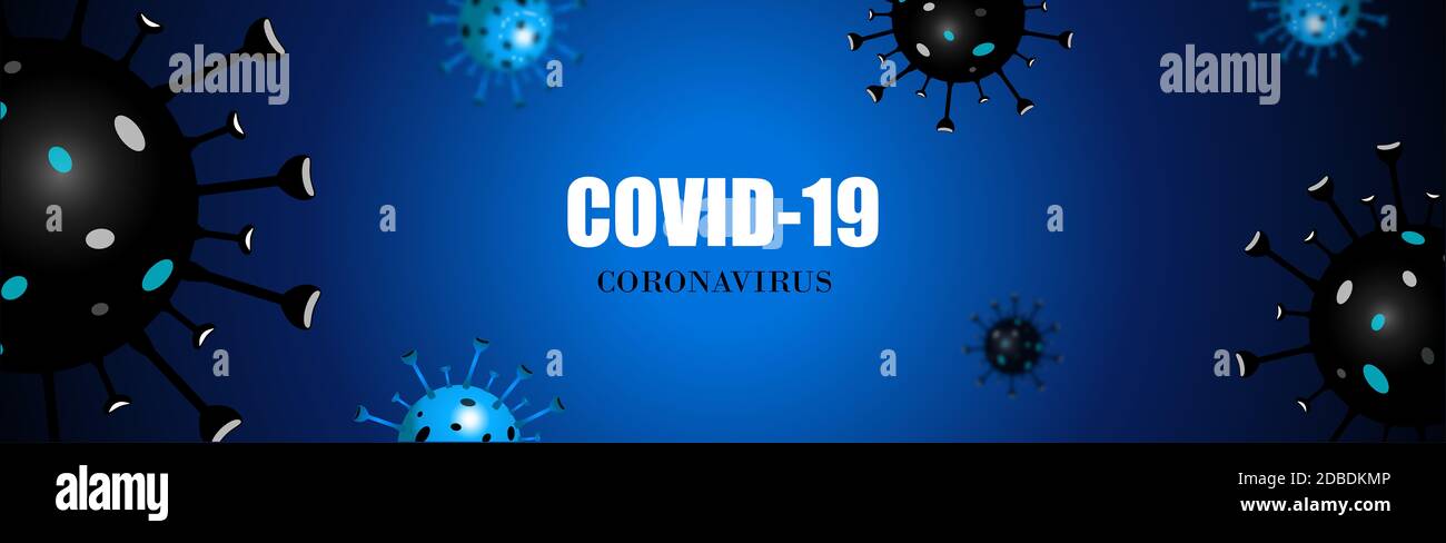 Covid-19 Coronavirus banner design. World Health organization WHO new ...