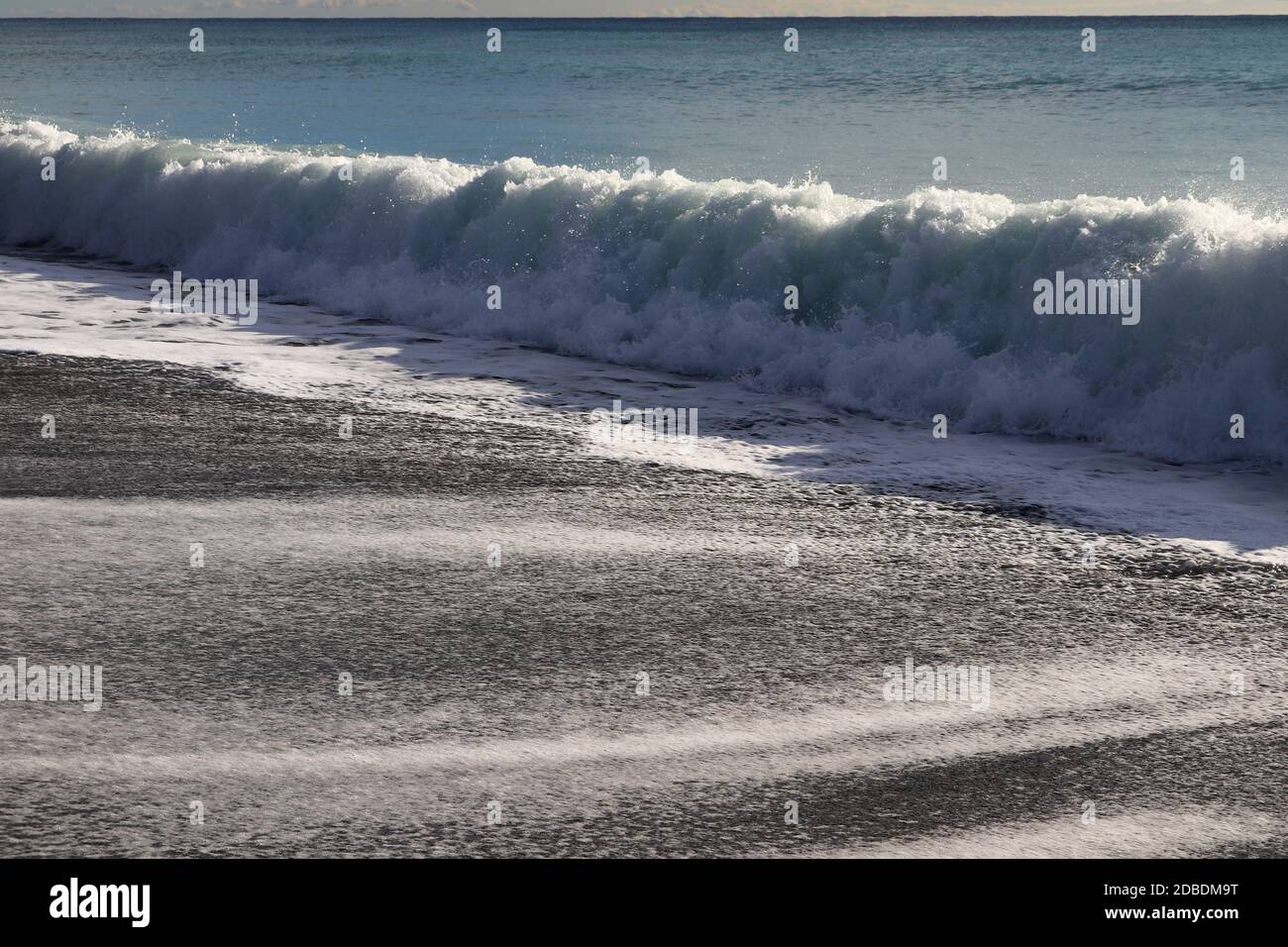 Calm sea splashing wave. Calming state mood. Seascape background Stock ...