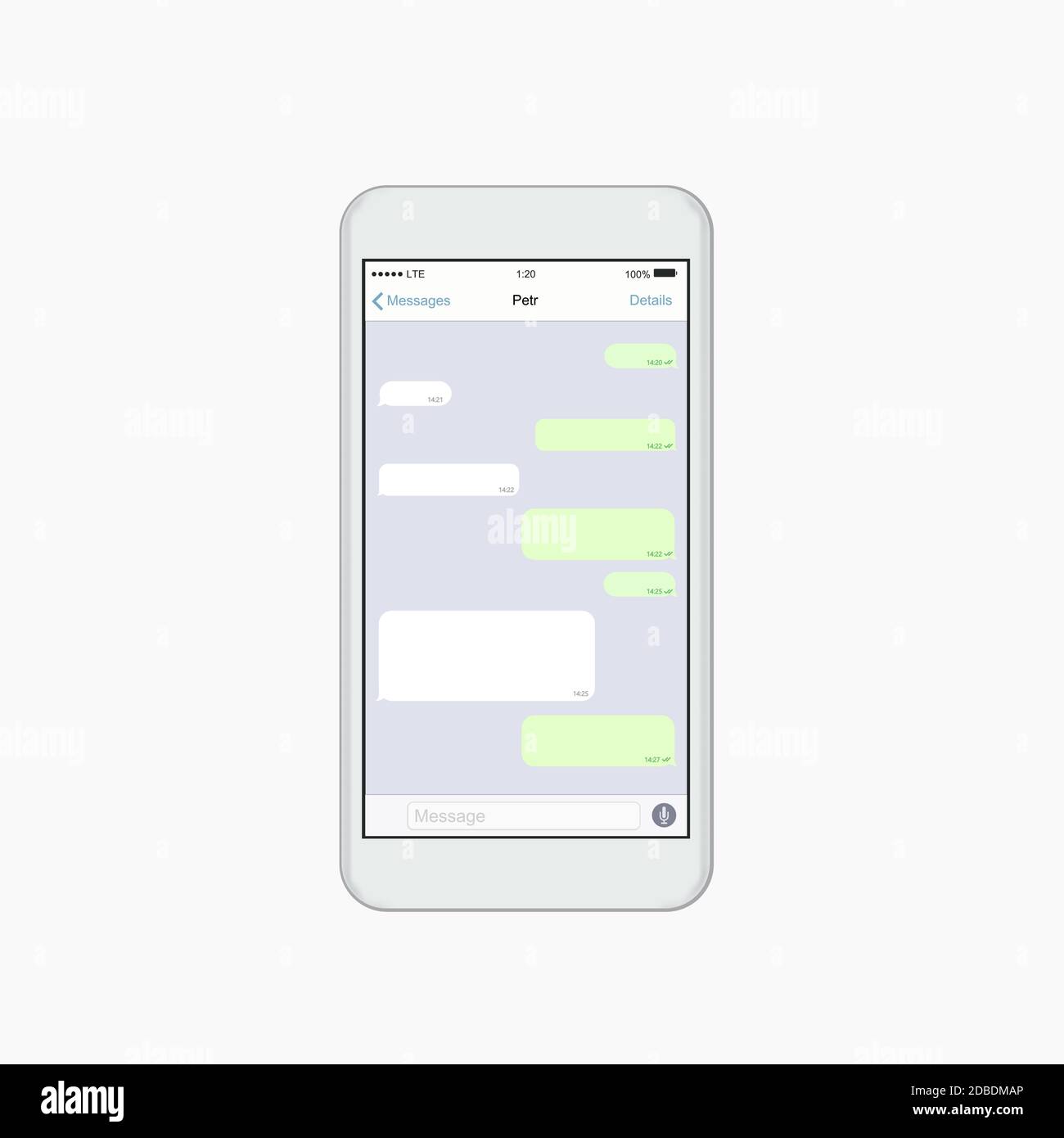 Vector modern chatting window. Social network concept Stock Vector ...