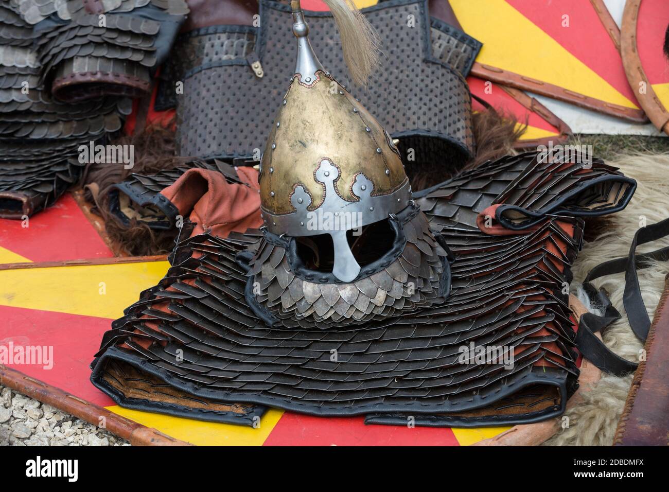 Cracow, Poland. Knight camp during the traditional Medieval festival ...