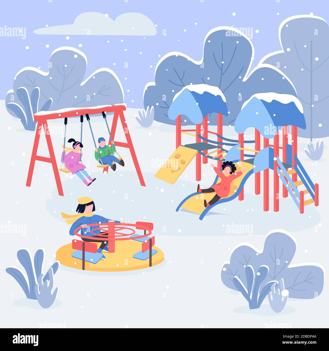 Snow slide zone Stock Vector Images - Alamy