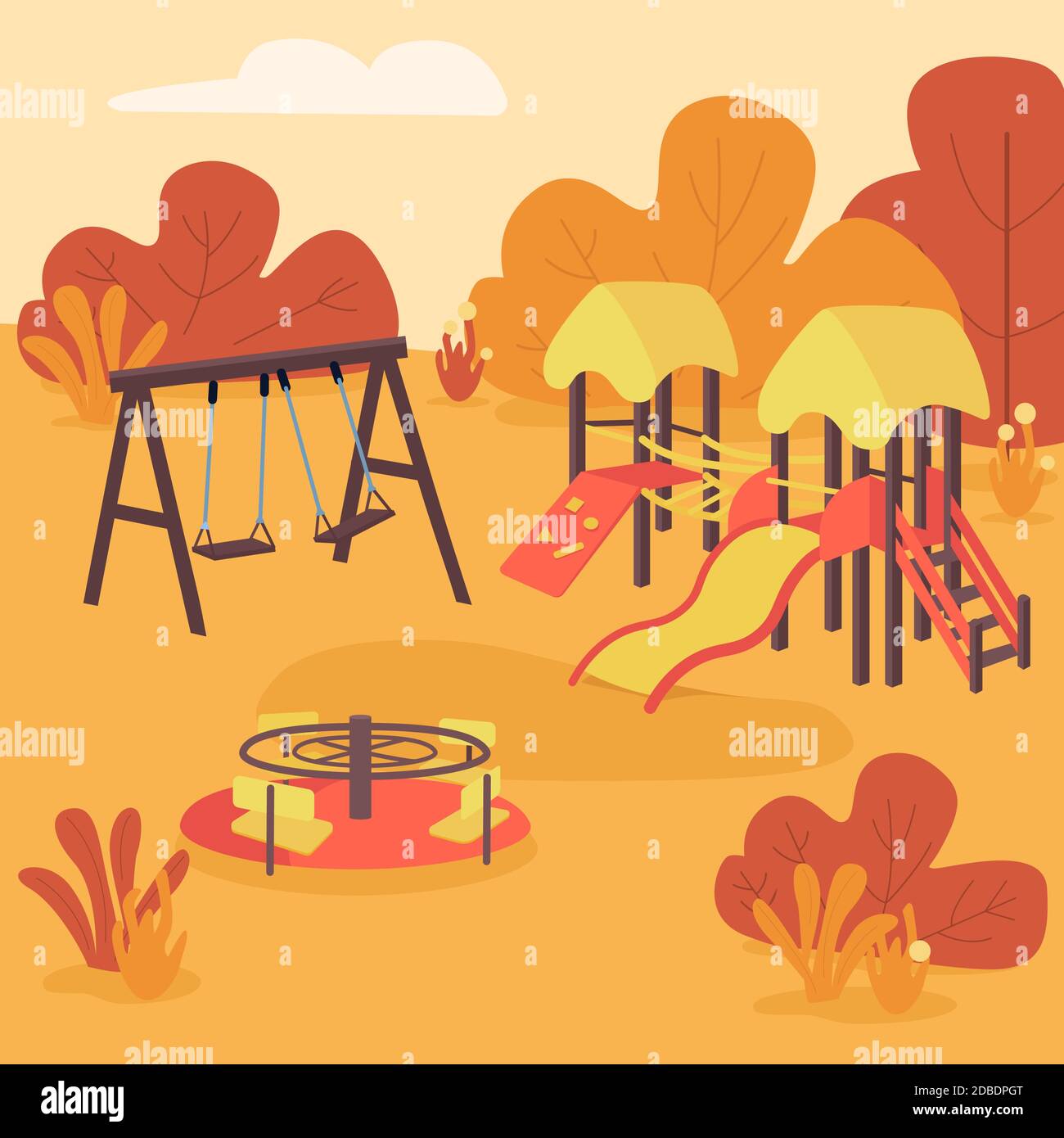 Roundabout area Stock Vector Images - Alamy