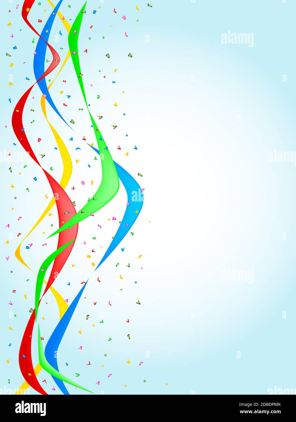 Multi confetti and streamers, a party image Stock Photo - Alamy