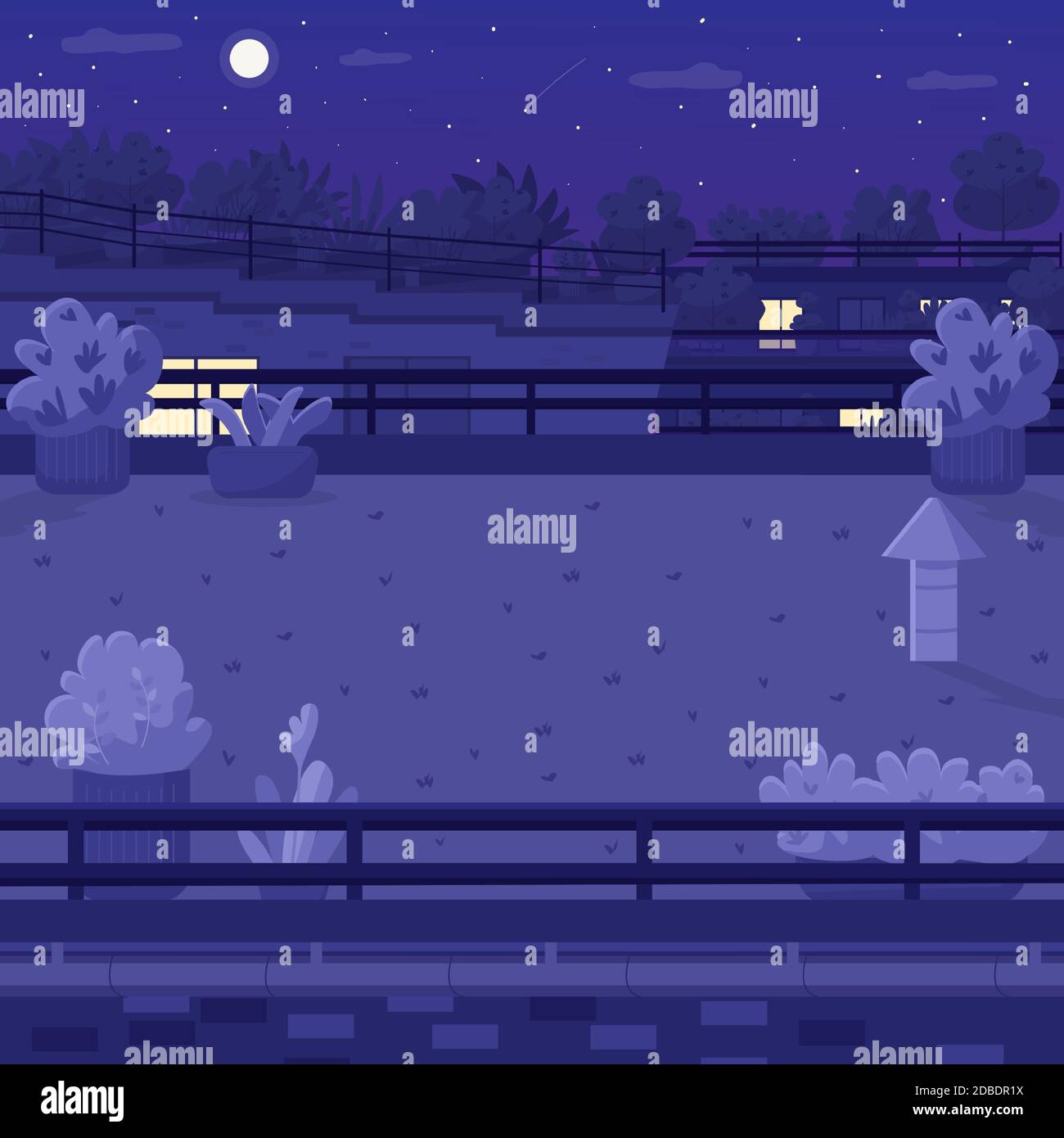 Nighttime rooftop flat color vector illustration Stock Vector Image ... Nighttime rooftop flat color vector illustration Stock Vector Image ...