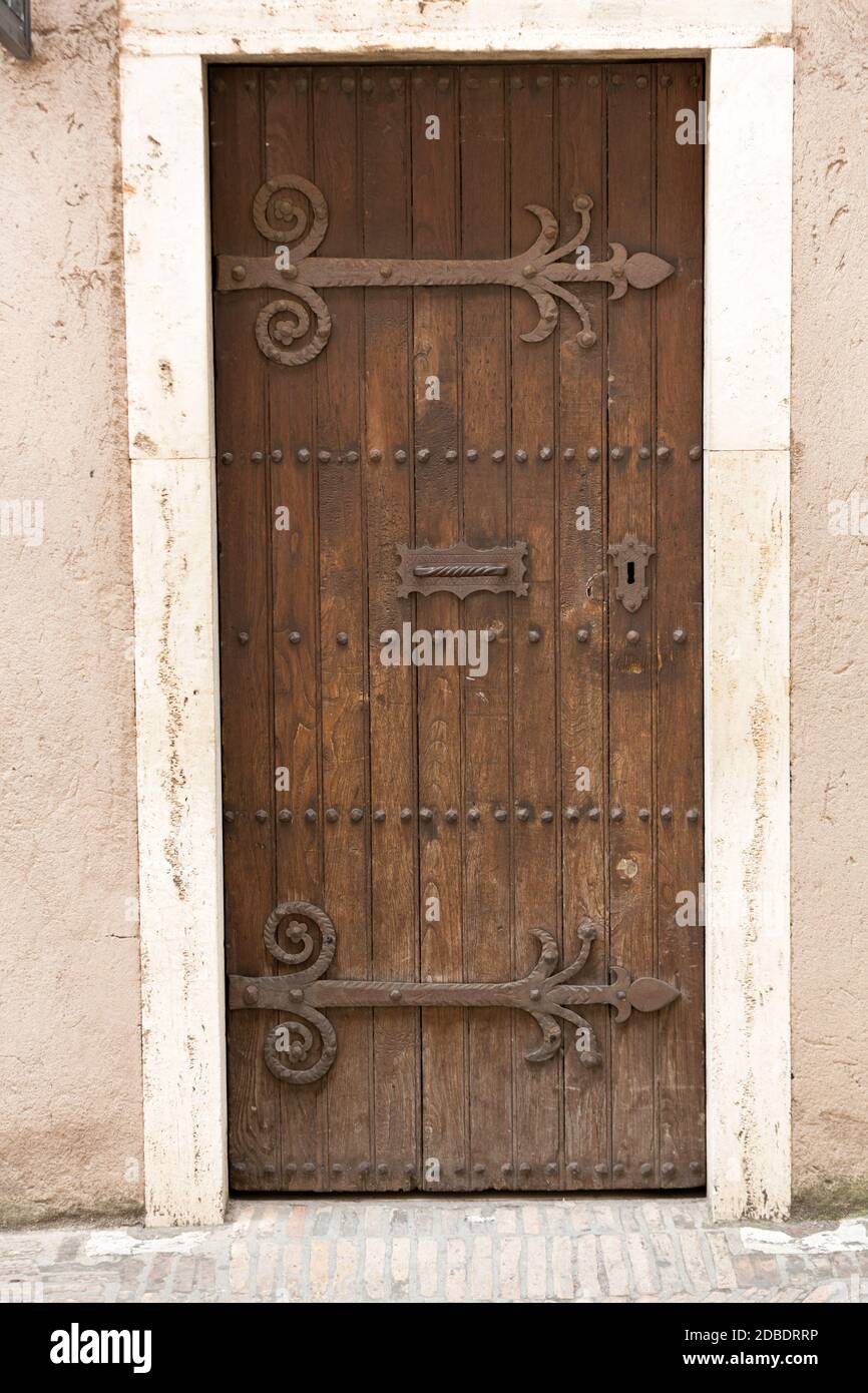 Antique door retro style processed Stock Photo - Alamy
