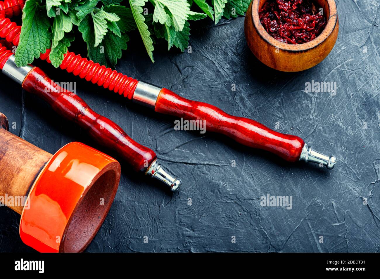 Asian smoking shisha with tobacco with mint flavor.Turkish tobacco ...