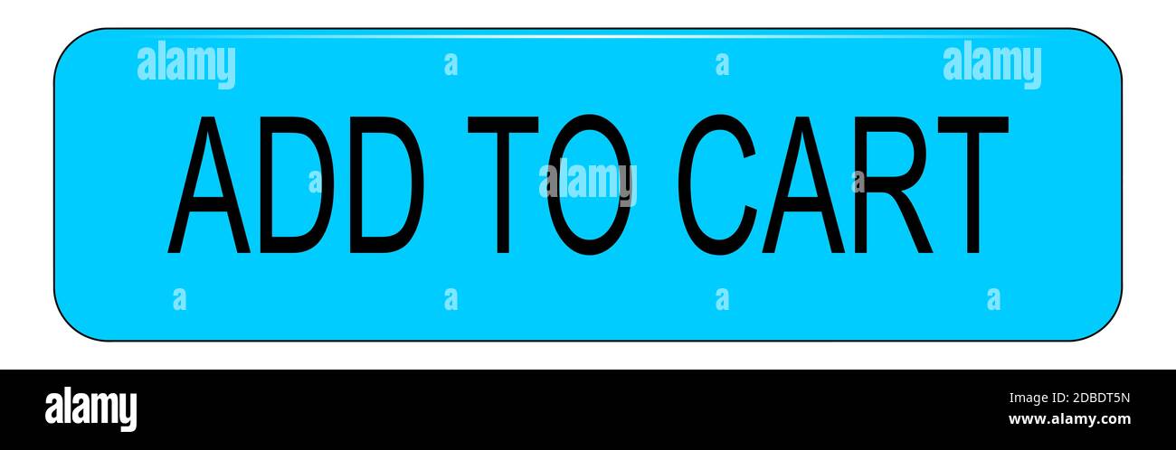 blue Add to cart Button on white backround - illustration Stock Photo ...