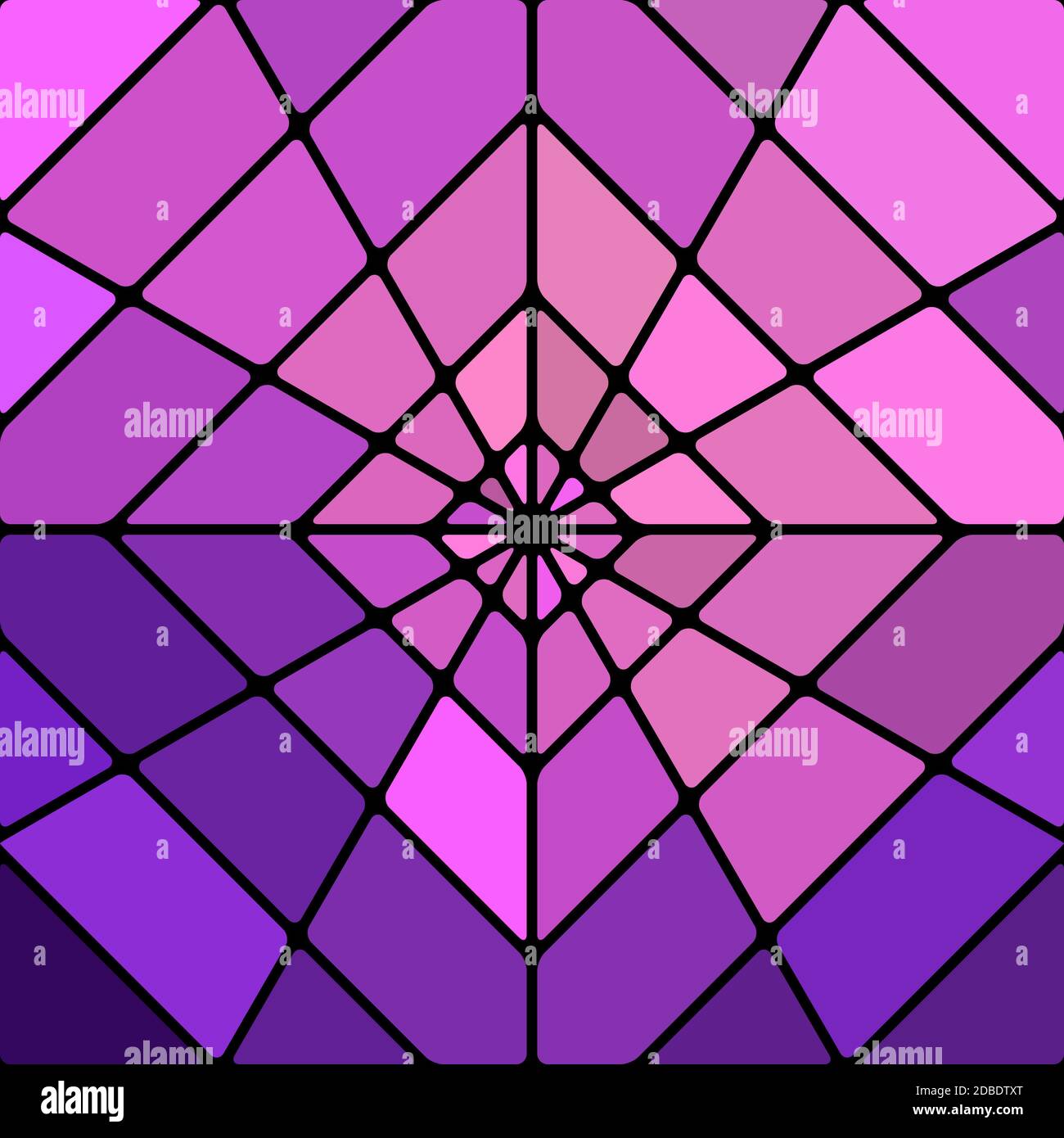 abstract stained-glass mosaic background - purple and violet rhombus ...