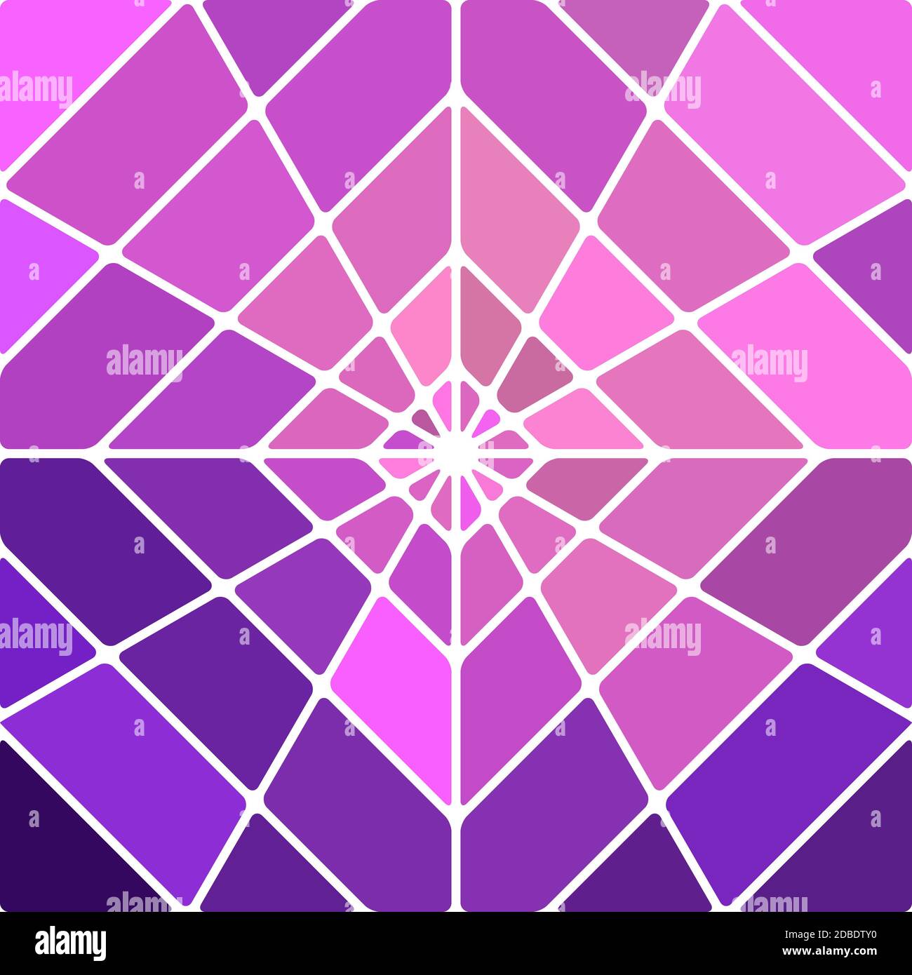 abstract stained-glass mosaic background - purple and violet rhombus ...