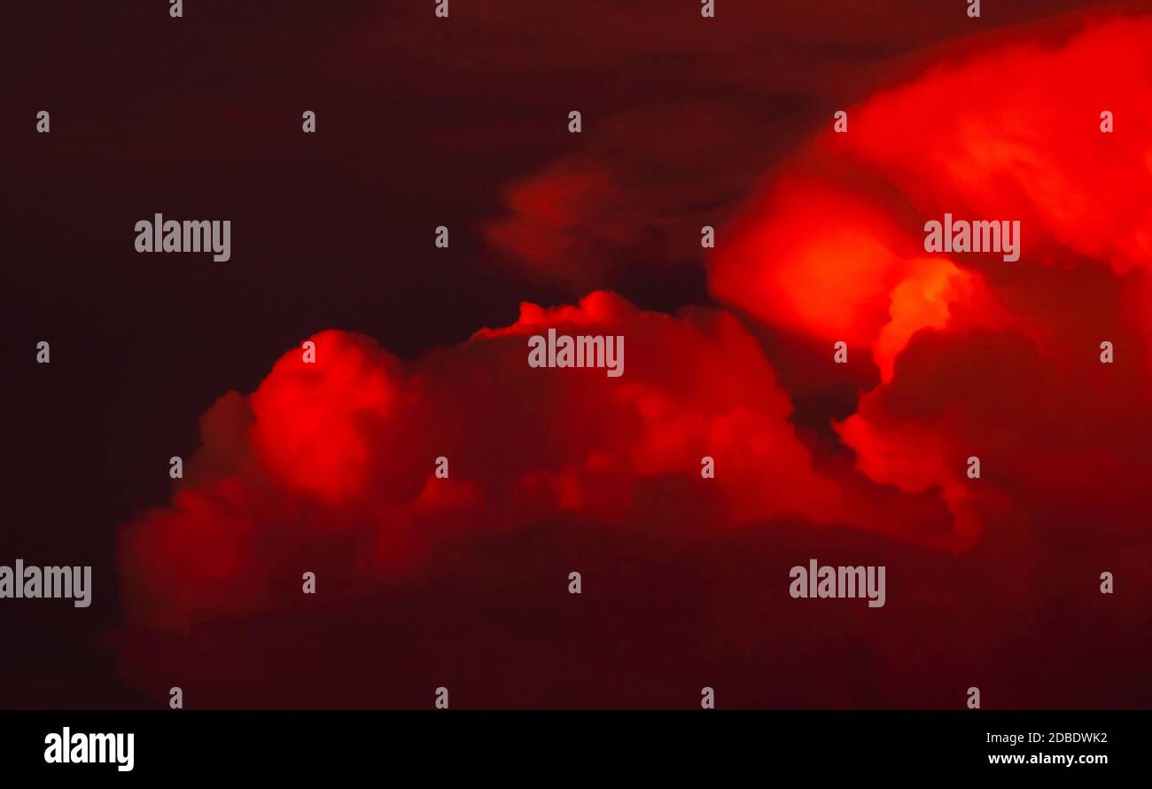 Dark Red Sky Background