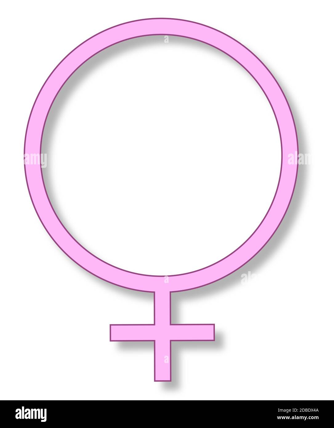 The female symbol isolated over a white background Stock Photo - Alamy