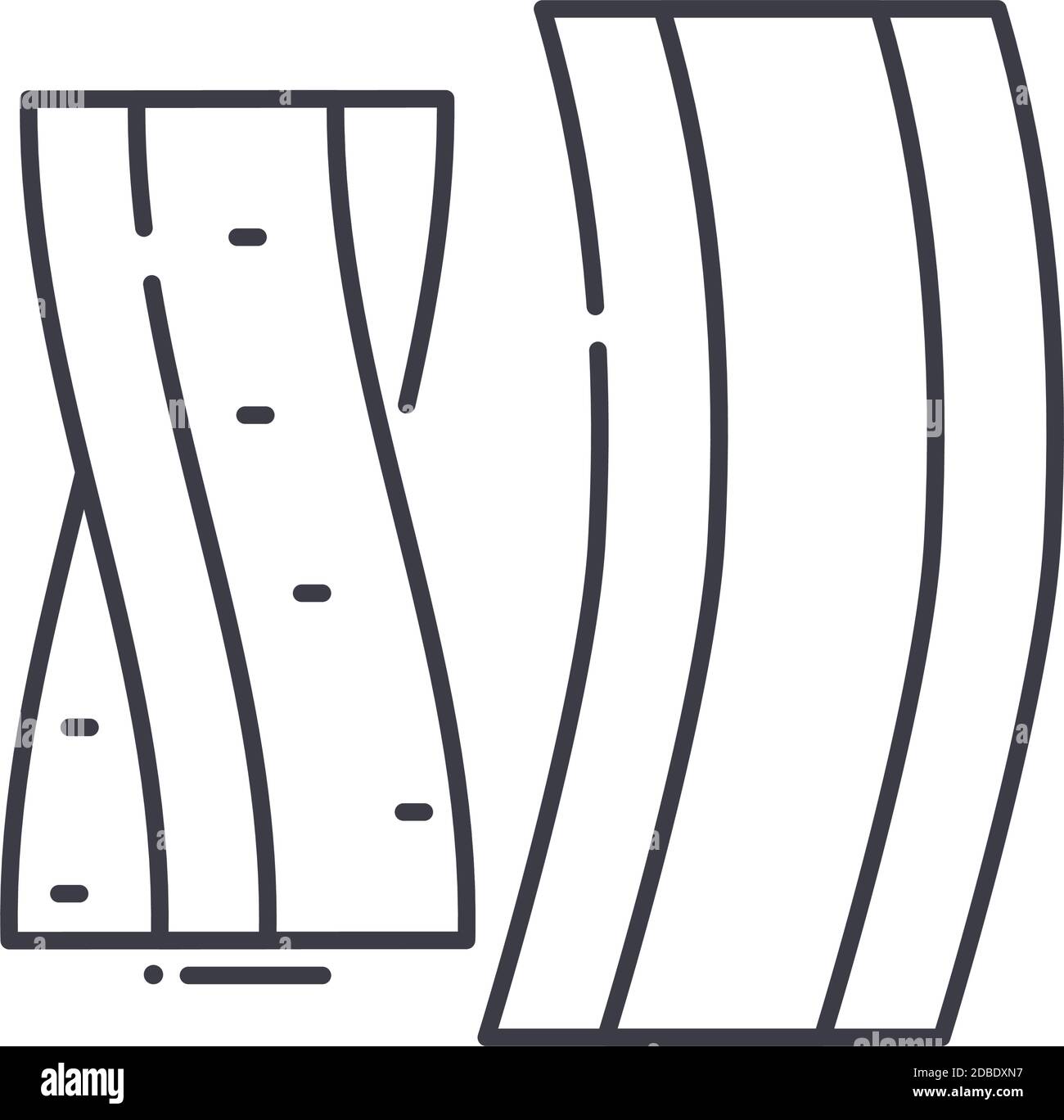 Jelly stick icon, linear isolated illustration, thin line vector, web ...