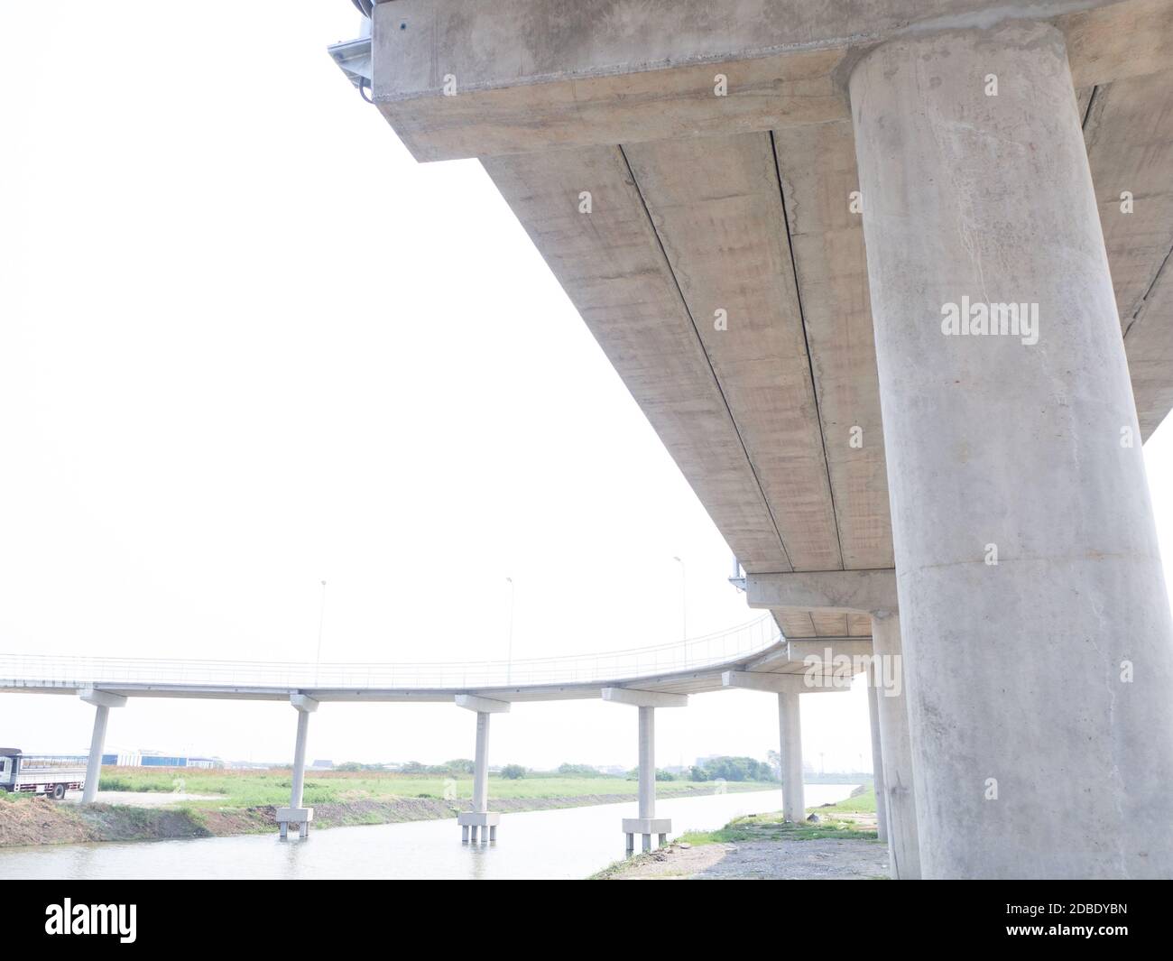 High overpass on the sky background Stock Photo - Alamy